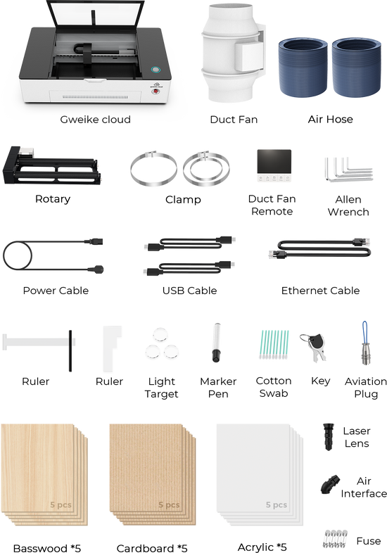 GweikeCloud RF Laser Cutter & Engraver – EU gweike cloud